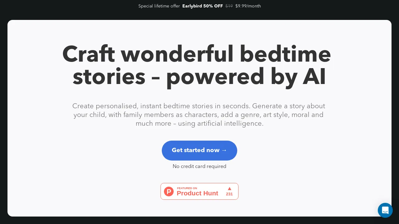 BedtimeStory AI - BestofAI